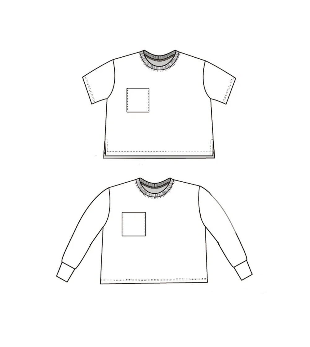 boxy tee Sewing Pattern | Sizes 6-14 | PDF Download