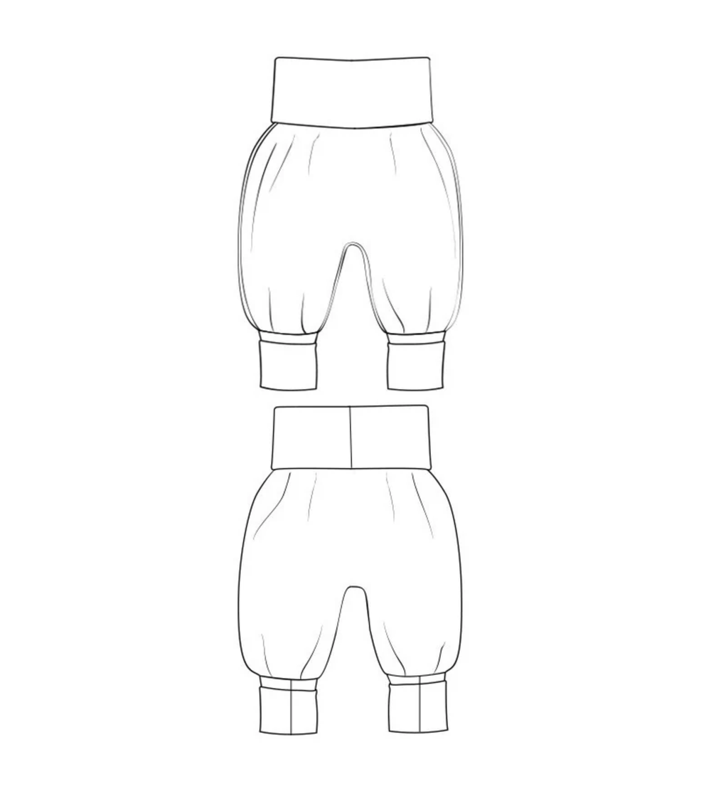 Balloon Pants Sewing Pattern | Sizes Newborn-6Y | PDF Download
