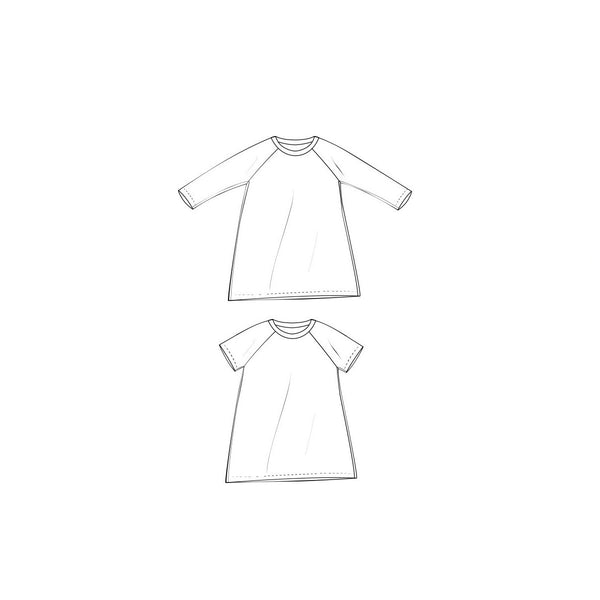 Raglan dress sewing pattern - Brindille & Twig