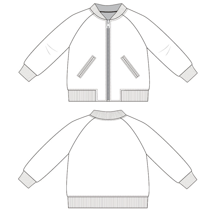 bomber jacket Sewing Pattern | Sizes XS-XXL | PDF Download